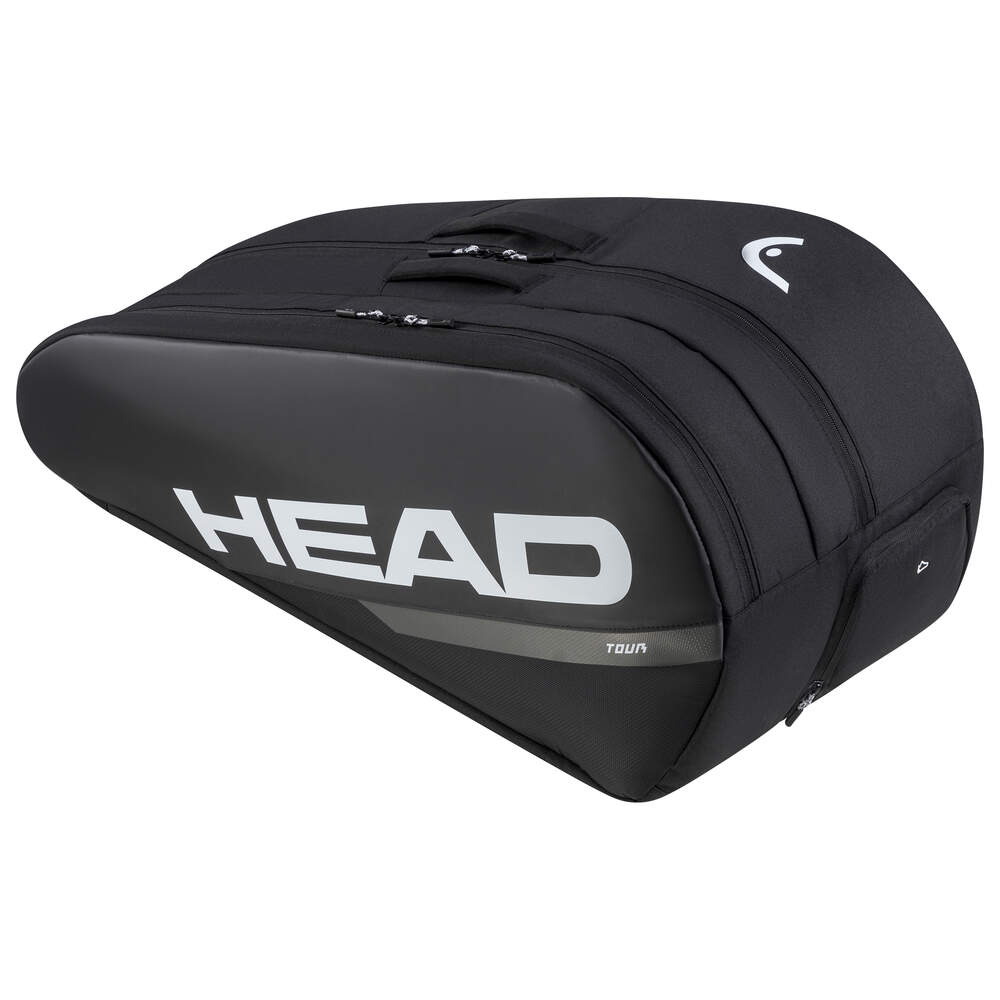 Head Tour Racquet Bag Large Black // Squash.com.au