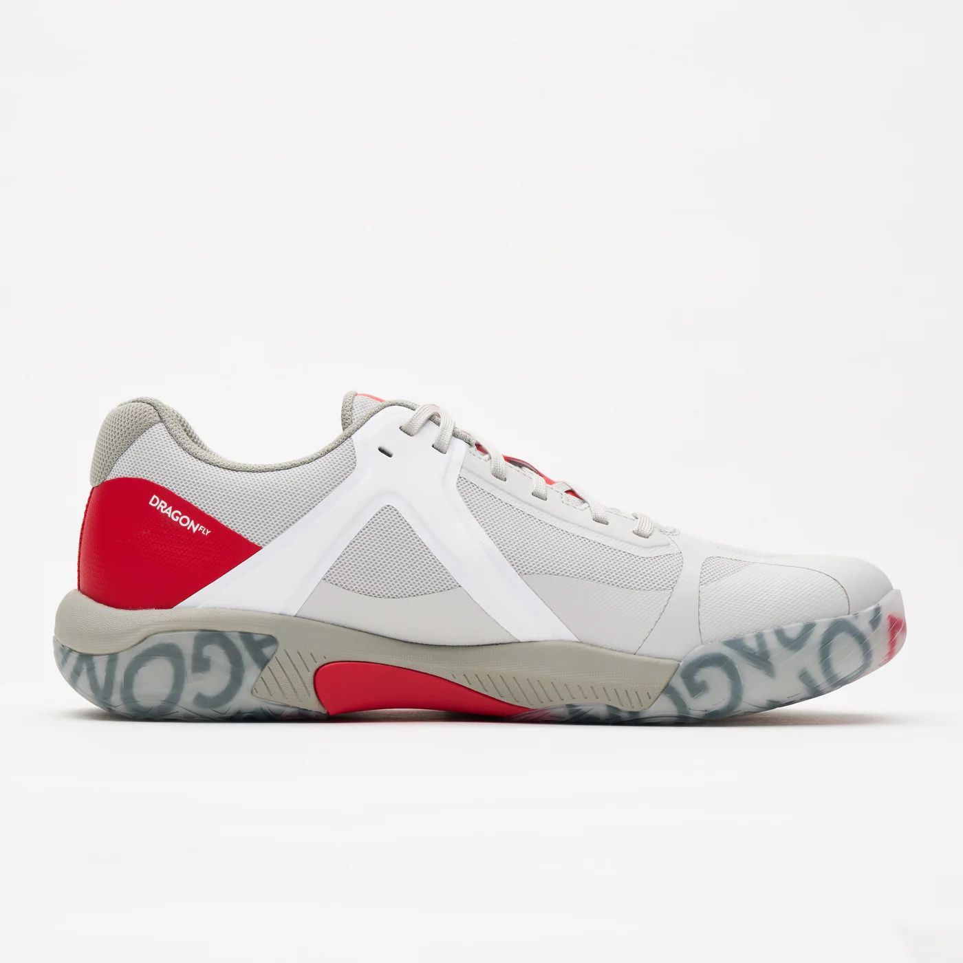 Kanso DragonFly White Red Squash Shoe Unisex // Squash.com.au