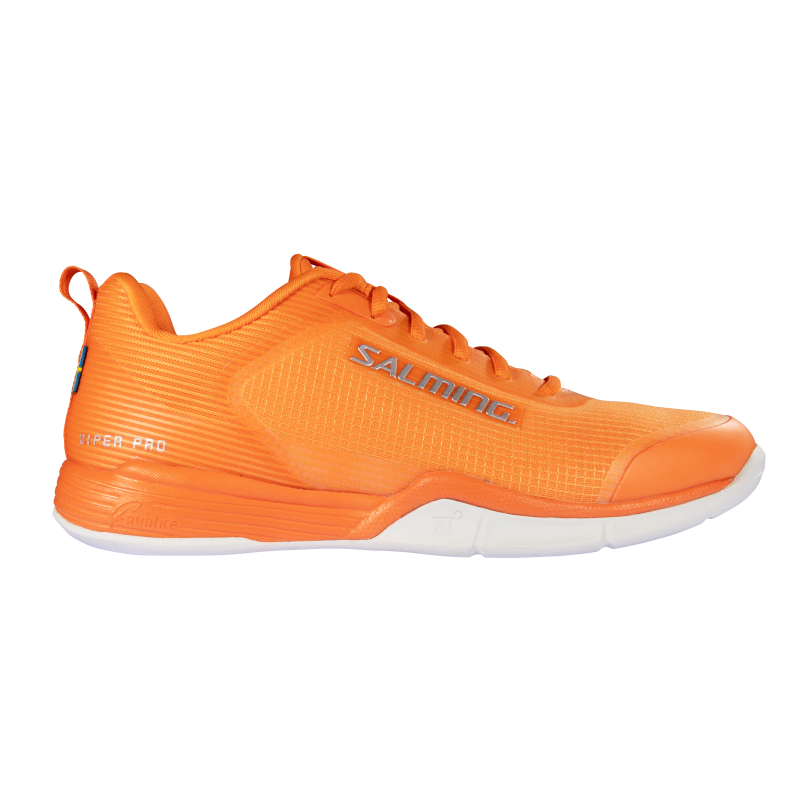 Salming Viper Pro Nectarine Silver Unisex Squash Shoe // Squash.com.au